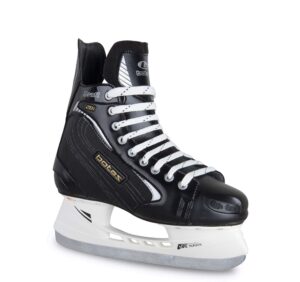 botas - draft 281 - men's ice hockey skates | made in europe (czech republic) upgraded blades: graf cobra 2000 | color: black, size adult 16