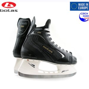 Botas - DRAFT 281 - Men's Ice Hockey Skates | Made in Europe (Czech Republic) UPGRADED Blades: GRAF COBRA 2000 | Color: Black, Size Adult 16