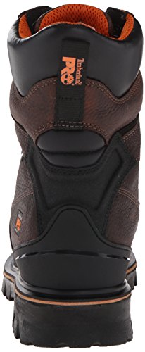 Timberland PRO Men's 8 Inch Rigmaster XT Steel Toe Waterproof Work Boot, Brown Tumbled Leather, 9.5 M US