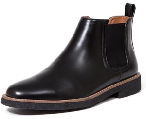 deer stags men's rockland dress comfort chelsea boot/black/ 10 / medium