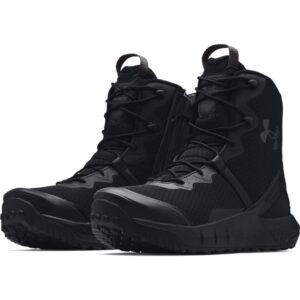 Under Armour Men's Micro G Valsetz Zip Military and Tactical Boot, Black (001)/Black, 9.5 M US