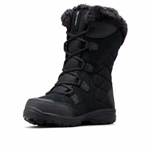 Columbia Women's Ice Maiden II Snow Boot, Black/Columbia Grey, 8.5 M US