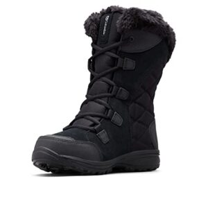 Columbia Women's Ice Maiden II Snow Boot, Black/Columbia Grey, 8.5 M US