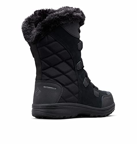 Columbia Women's Ice Maiden II Snow Boot, Black/Columbia Grey, 8.5 M US