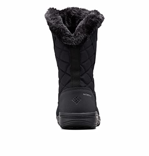 Columbia Women's Ice Maiden II Snow Boot, Black/Columbia Grey, 8.5 M US