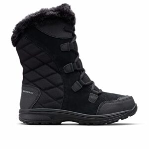 Columbia Women's Ice Maiden II Snow Boot, Black/Columbia Grey, 8.5 M US