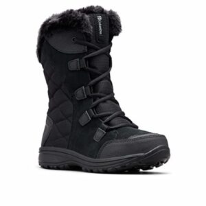 Columbia Women's Ice Maiden II Snow Boot, Black/Columbia Grey, 8.5 M US