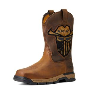 ariat mens rebar flex western venttek incognito work boot dark earth/golden wheat 11 wide