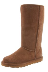 bearpaw women's elle tall hickory size 9 | women's boot classic suede | women's slip on boot | comfortable winter boot