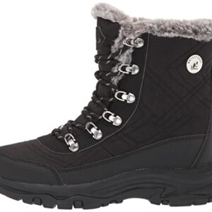 Skechers Women's Cold Weather Boot Snow, Black, 8.5