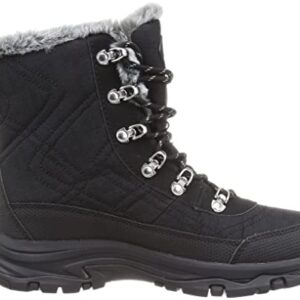 Skechers Women's Cold Weather Boot Snow, Black, 8.5