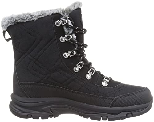 Skechers Women's Cold Weather Boot Snow, Black, 8.5