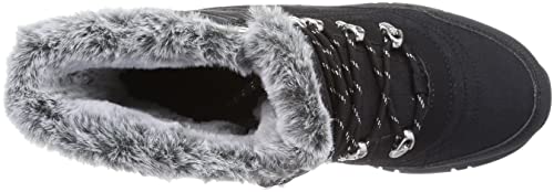 Skechers Women's Cold Weather Boot Snow, Black, 8.5