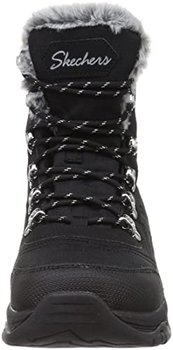 Skechers Women's Cold Weather Boot Snow, Black, 8.5