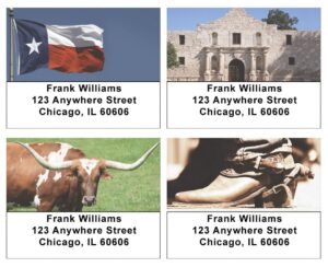 texas address labels