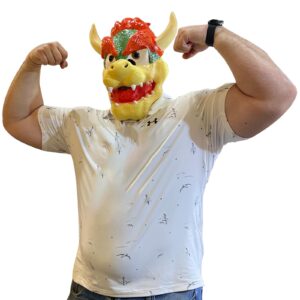 CrosCentury Halloween Koopa Latex Mask,Party Cosplay Funny Monster Villain Costume Mask