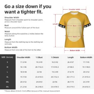 Super Smooth Shirt for Men and Women, Cosplay Tshirt Unisex Clothing Adults Soft T-Shirt (XX-Large, Yellow)