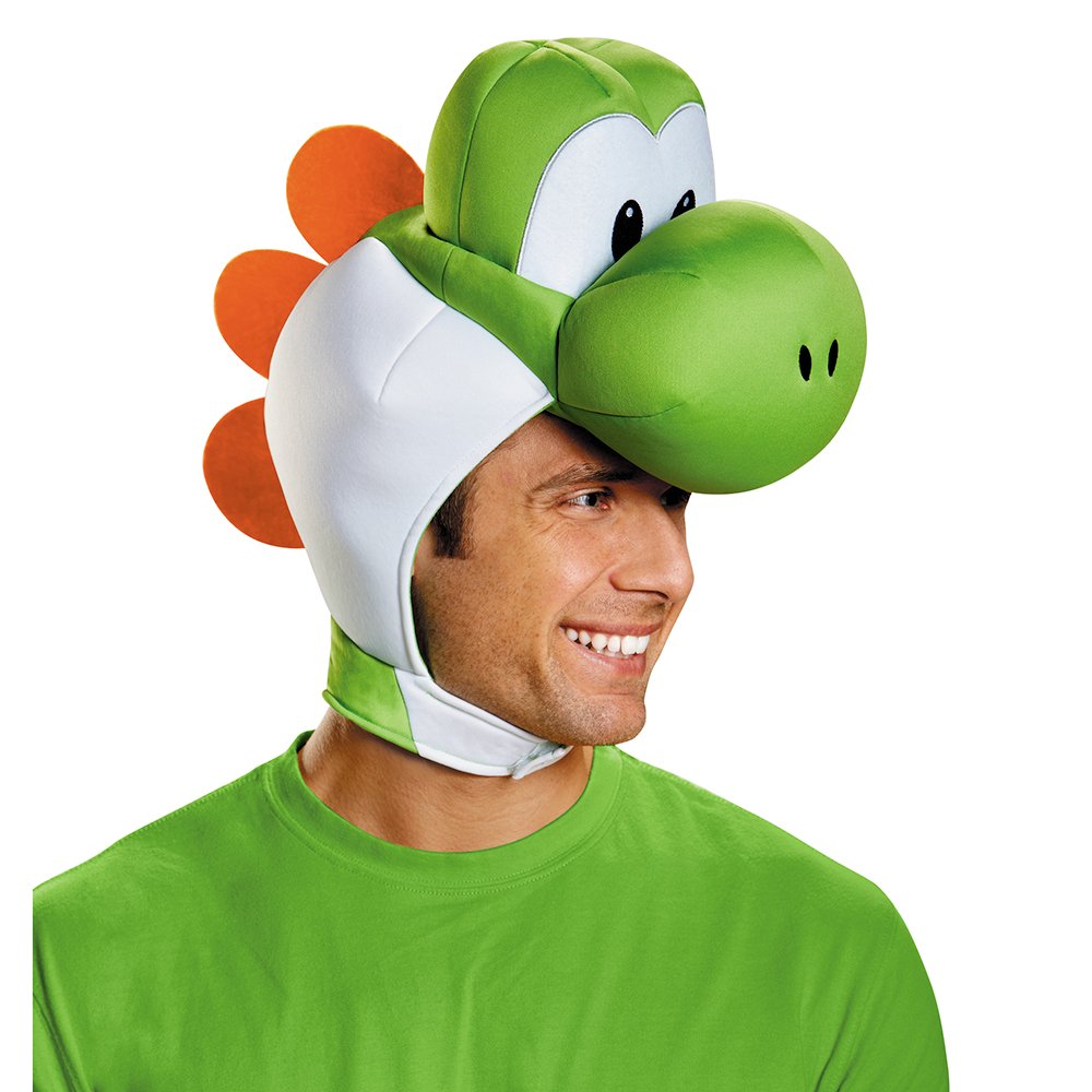 Disguise Men's Yoshi Costume Accessory Headpiece - Adult, Green, One Size