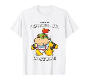 super mario bros halloween this is my bowser jr. costume t-shirt