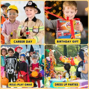 GIFTINBOX Firefighter Costume For Kids Fireman Costume For Kids With Accessories Halloween Costume For Kids Boys Role Play