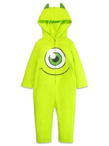 disney pixar monsters inc. mike wazowski little boys cosplay fur coverall 7-8