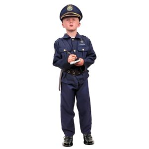 kangaroo deluxe police costume for kids i police accessories play set i 15 pcs role play cop costume & dressup