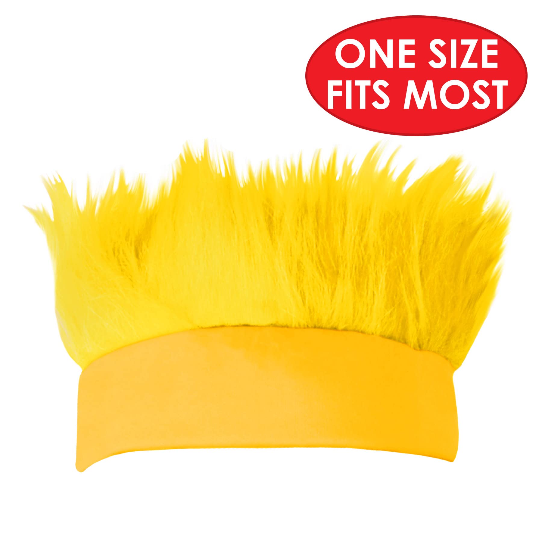 Beistle Yellow Hairy Headband