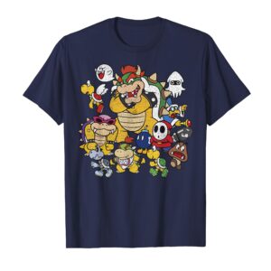 Nintendo Super Mario Bowser Enemy Group Shot T-Shirt