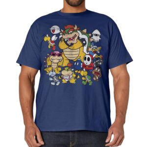 Nintendo Super Mario Bowser Enemy Group Shot T-Shirt