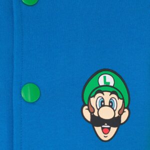 Super Mario Nintendo Luigi Little Boys Varsity Bomber Jacket 7-8