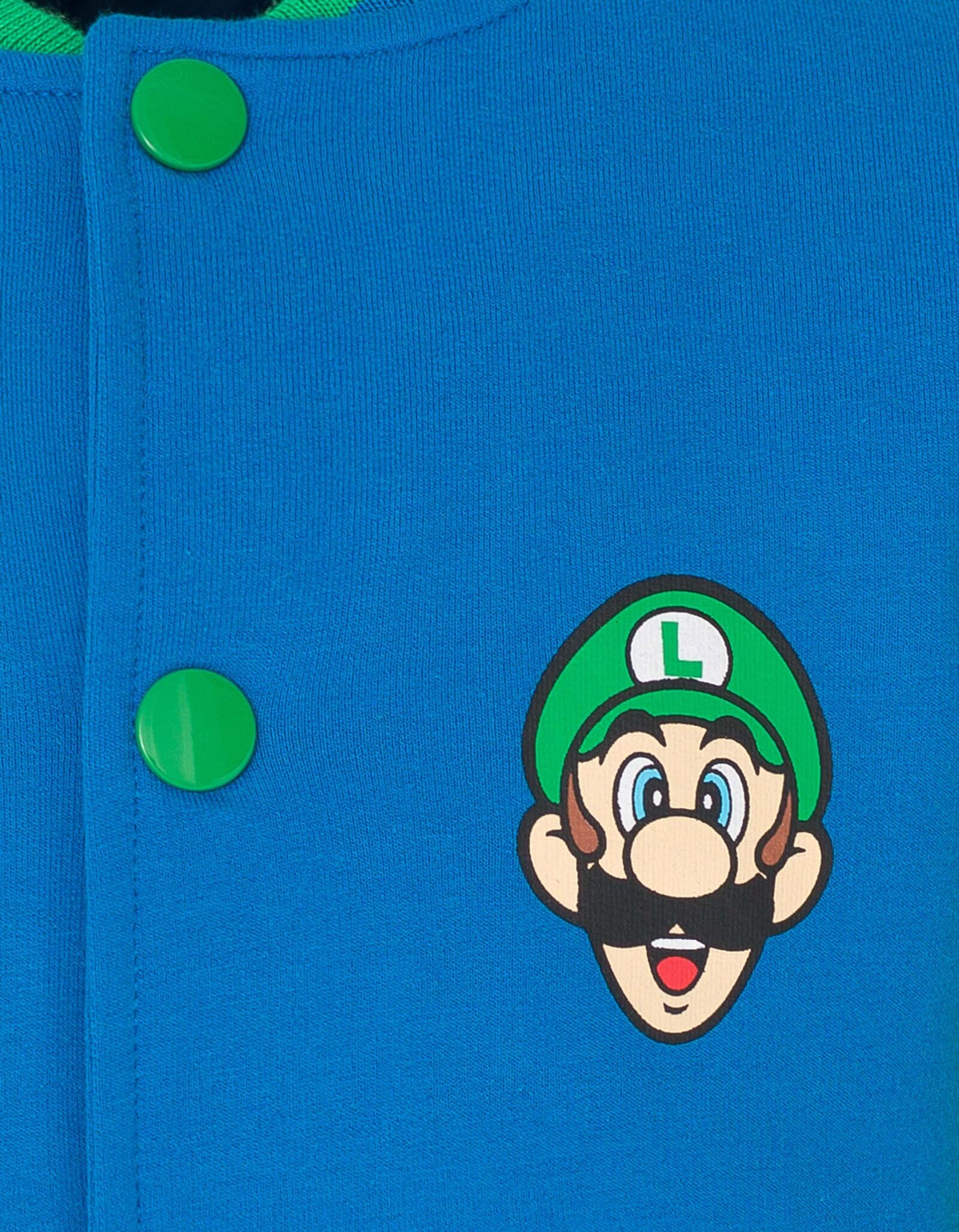 Super Mario Nintendo Luigi Little Boys Varsity Bomber Jacket 7-8