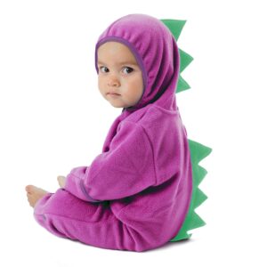 fleece baby bunting bodysuit – infant one piece kids hooded romper outerwear toddler jacket