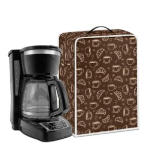 xxqgomg coffee maker cover with durable handle coffee bread stand mixer cover compatible with kitchen aid mixer kitchen appliance dustproof covers fit most small kitchen appliance