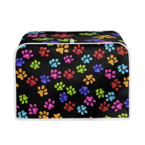 psesaysky paw toaster covers dust cover kitchen home, waterproof kitchen small appliance covers bread maker oven fit most 2 slice toaster