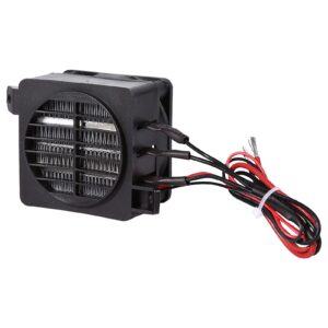 atyhao 100w 12v ptc car fan air heater constant temperature heatingheaters with insulator and mounting holes, applicable for heater and air conditioning