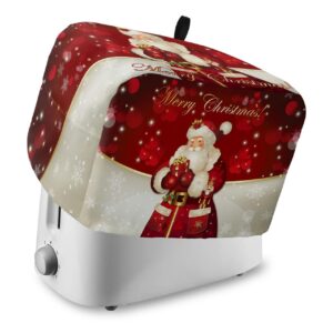 Christmas Toaster Dust Cover 2 Slice, Merry Christmas Dreamlike The Santa Claus Red Bread Maker Cover Toasters Covers for Fingerprint Protector Washable Kitchen Small Appliance Cover 12x7.5x8in