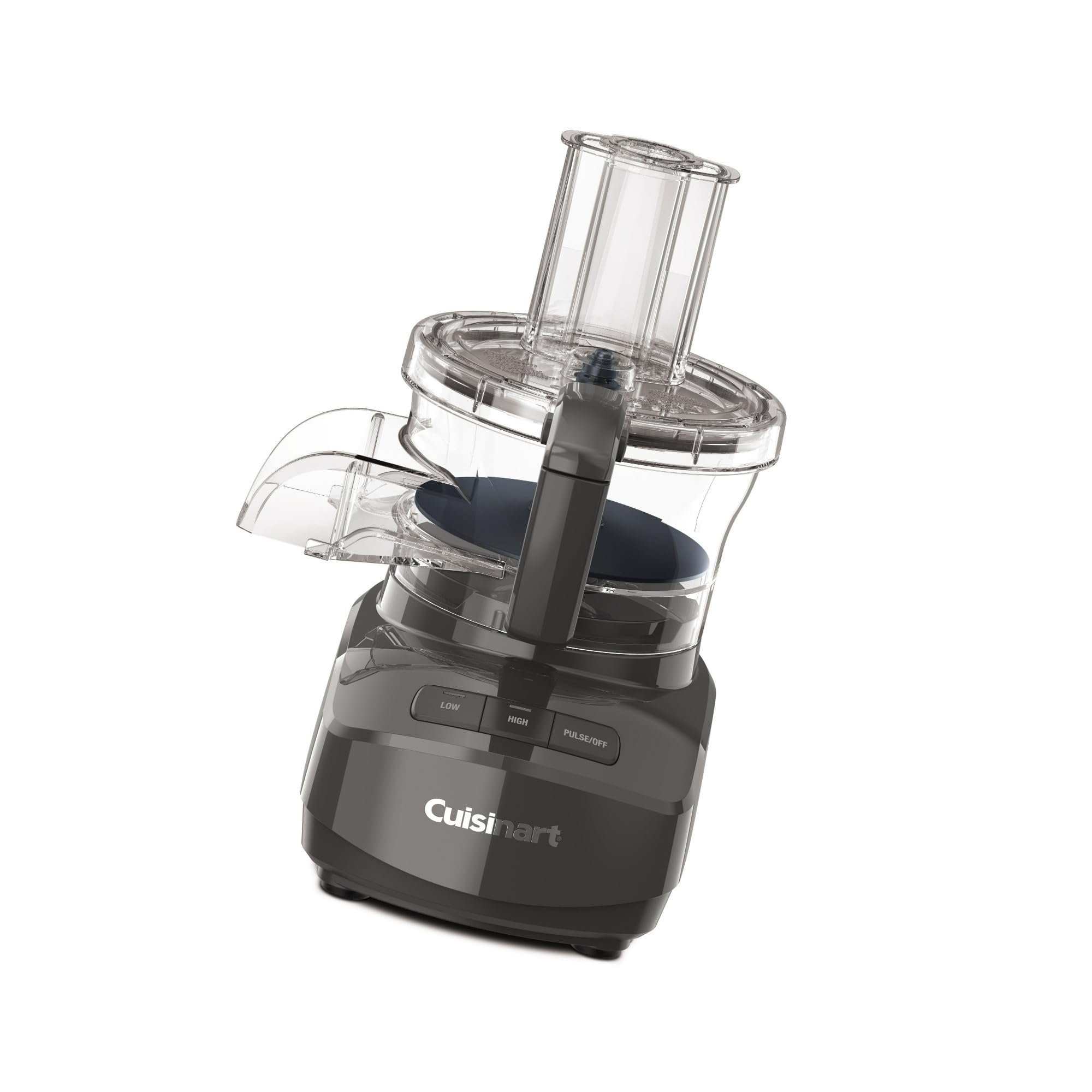 Cuisinart 9-Cup Food Processor (Gray) - Efficient Universal Blade, In-Bowl Storage, and Quick Chopping - Kitchen Appliance for Home Chefs Bundle with Measuring Spoons, and 2-Piece Spatula (3 Items)