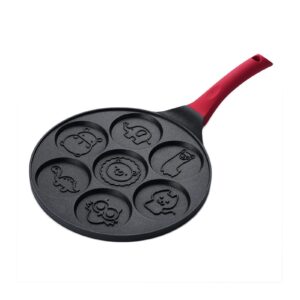 keppy pancake maker pan - griddle pancake pan molds for kids nonstick pancake griddle pan with 7 animal shapes