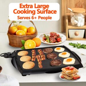 Extra-Large Nonstick Cool-Touch Electric Griddle - 12 Slices of French Toast at One Time