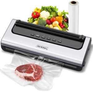 airvita+ vacuum sealer machine v72 with 6 different modes multifunctional vacuum sealer machine for storage & prolong food preservation, sous vide matching sealing machine not include packaging bags