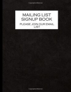 mailing list sign-up book: allow people to register for your mailing list with this gdpr compliant opt in email list pad