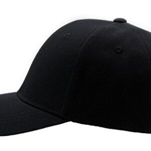 Baseball Cap Hat Men Women - classic adjustable plain blank, BLK