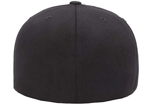 Flexfit Men's On Field Pro-Baseball Cap, Black, Large-X-Large