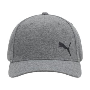 puma men's evercat trenton relaxed fit adjustable cap, gray/black, one size