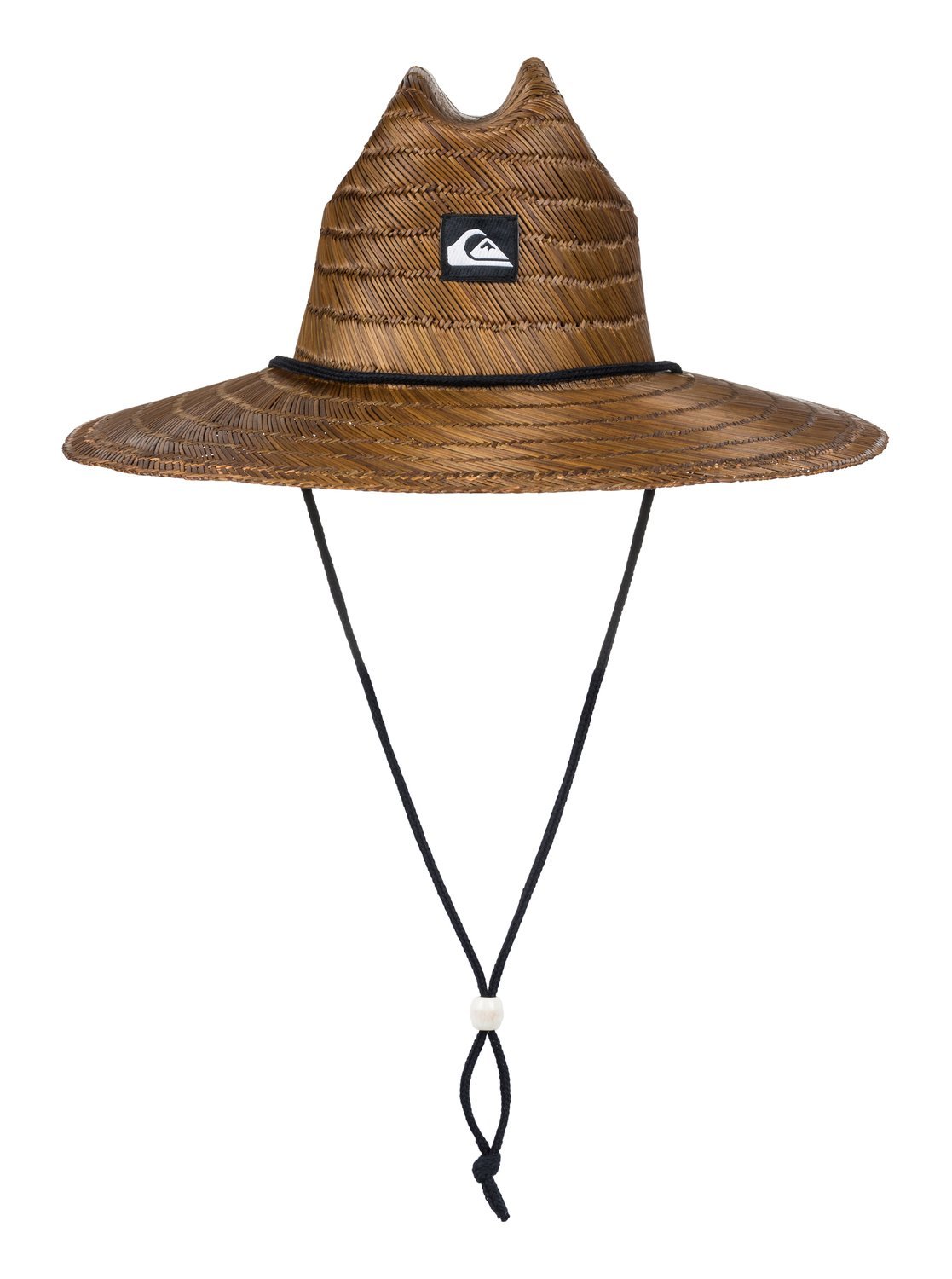 Quiksilver mens Pierside Straw Lifeguard Beach Straw Sun Hat, Dark Brown, Small-Medium US