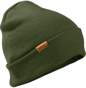 fanvince hats for men women winter thermal cuffed beanies knit gifts skull cap olive green