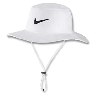 nike mens uv bucket golf hat cap - dh1910-100 - white - m/l