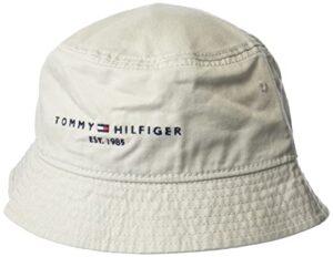 tommy hilfiger mens established bucket hat, stone as core, large us