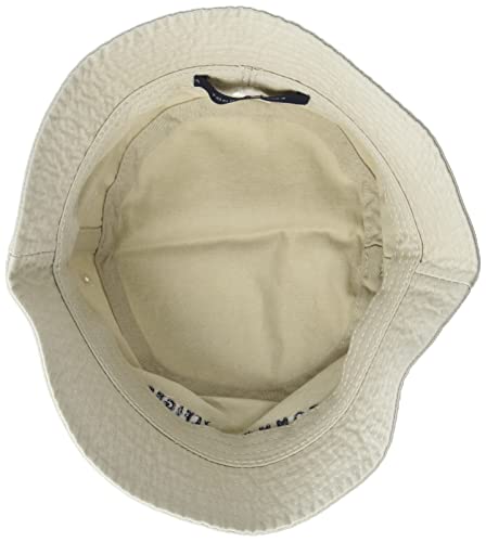 Tommy Hilfiger mens Established Bucket Hat, Stone as Core, Large US