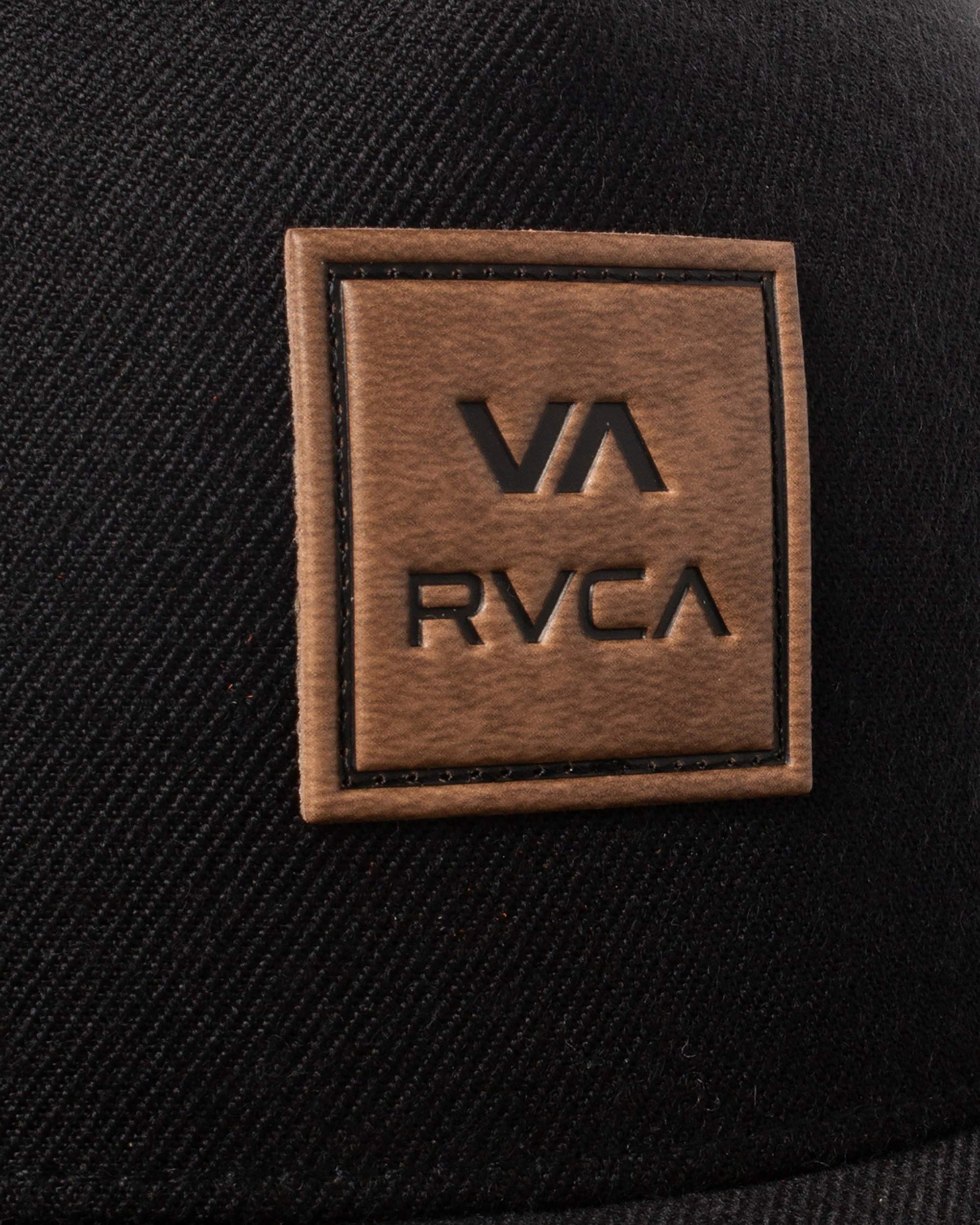 RVCA Men's Adjustable Snapback Brim Hat, CURVED TRUCKER/BLACK, 1SZ